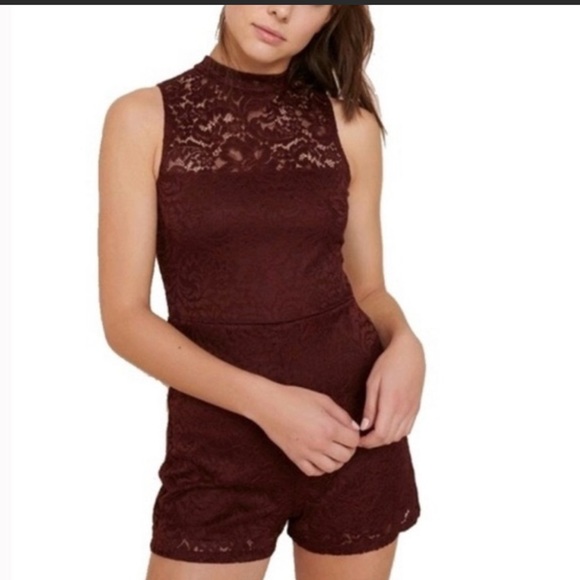 Garage | Pants & Jumpsuits | Garage Lacey Romper | Poshmark